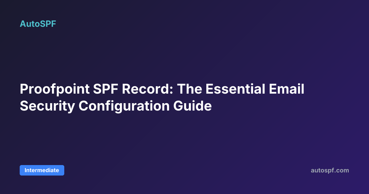 Proofpoint SPF Record: The Essential Email Security Configuration Guide ...